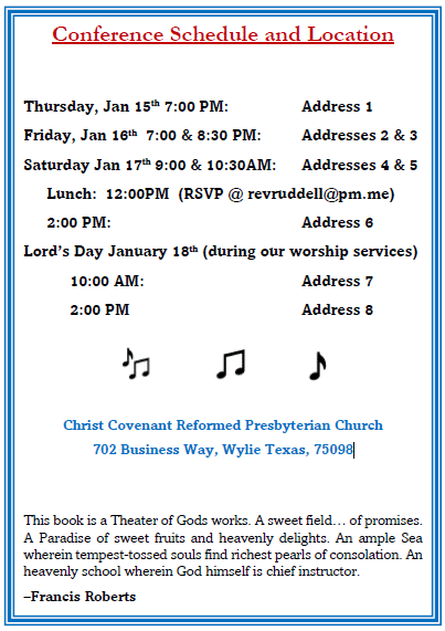 2026 Psalter Conference: The Theology of the Psalter – Christ Covenant